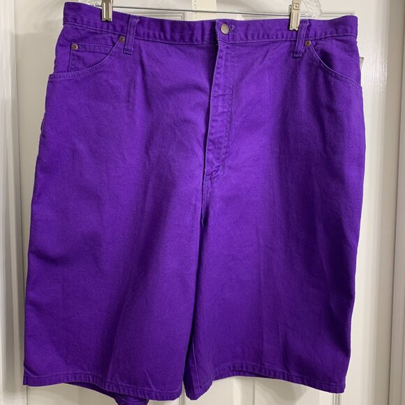 Just For Women | Shorts | Just For Women Purple Denim Bermuda Shorts ...